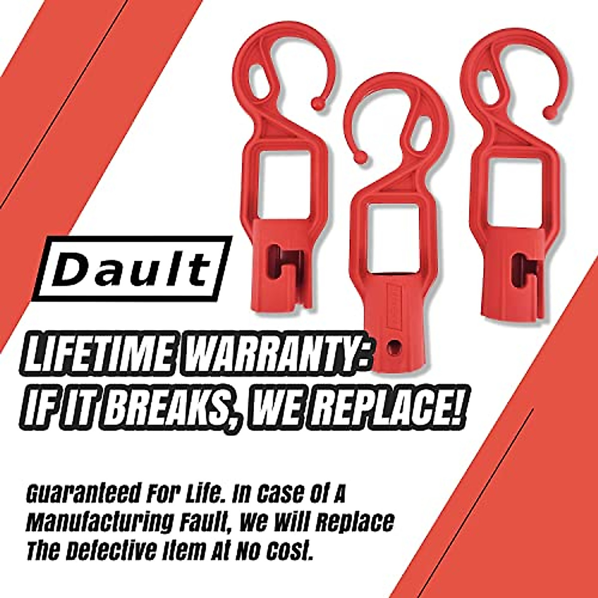 DAULT Hanger for Milwaukee M18 Fuel Quik-lok Attachments (3 Pack) Made in U.S.A, See Video