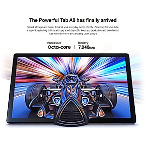 SAMSUNG 2022 Galaxy Tab A8 10.5” Inch 64GB Wi-Fi Android 11 Touchscreen International Tablet Bundle – MDTec Hard Back Tri-Fold Stand Cover Case and 64GB microSD Card [Gray]