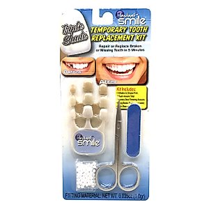 Instant Smile Triple Shade Temporary Tooth Kit - Replace A Missing Tooth in Just 5 Minutes!