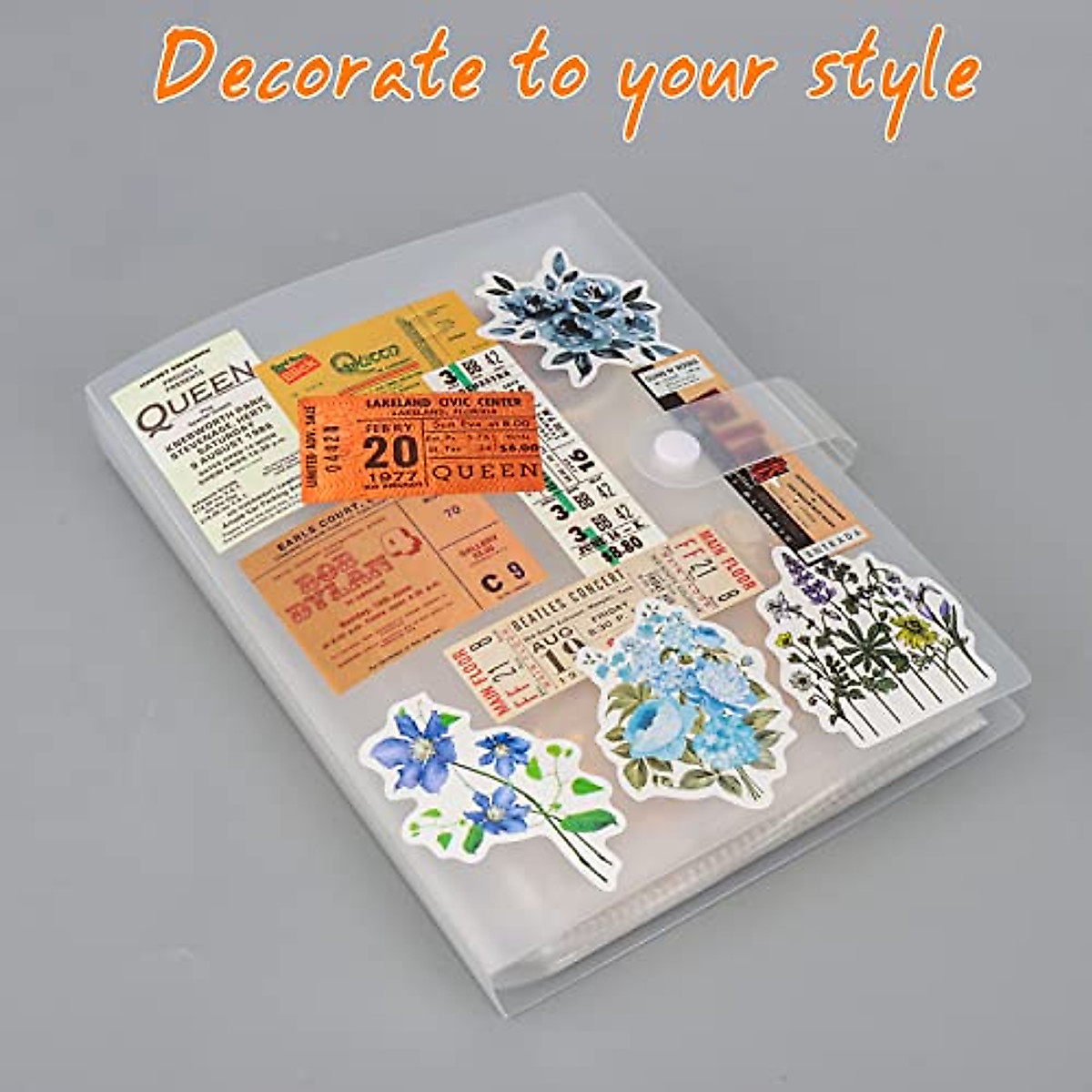 Designster Transparent Jewelry organizer book - Jewelry Storage Album Earring Organizer Storage Book Bag, Jewelry Travel Storage Holder for Necklace Rings Bracelet Studs (80 Slots+50 Thicken PVC Bags)