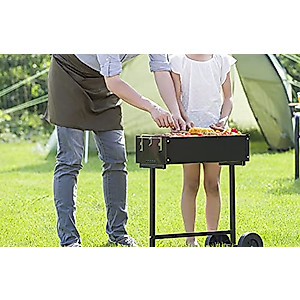 PLOYMONO 1 Pack Heavy Duty Waist Apron with 3 Pockets - Black Waitress Waiter Server Short Apron