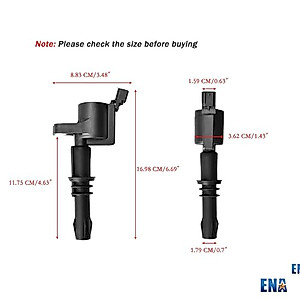 ENA Ignition Coil Pack Compatible with Ford Mercury Mustang Expedition Explorer F150 F250 F350 F450 F550 Super Duty Mark LT Navigator Mountaineer 4.6L 5.4L 6.8L Replacement for DG511 C1541 FD508