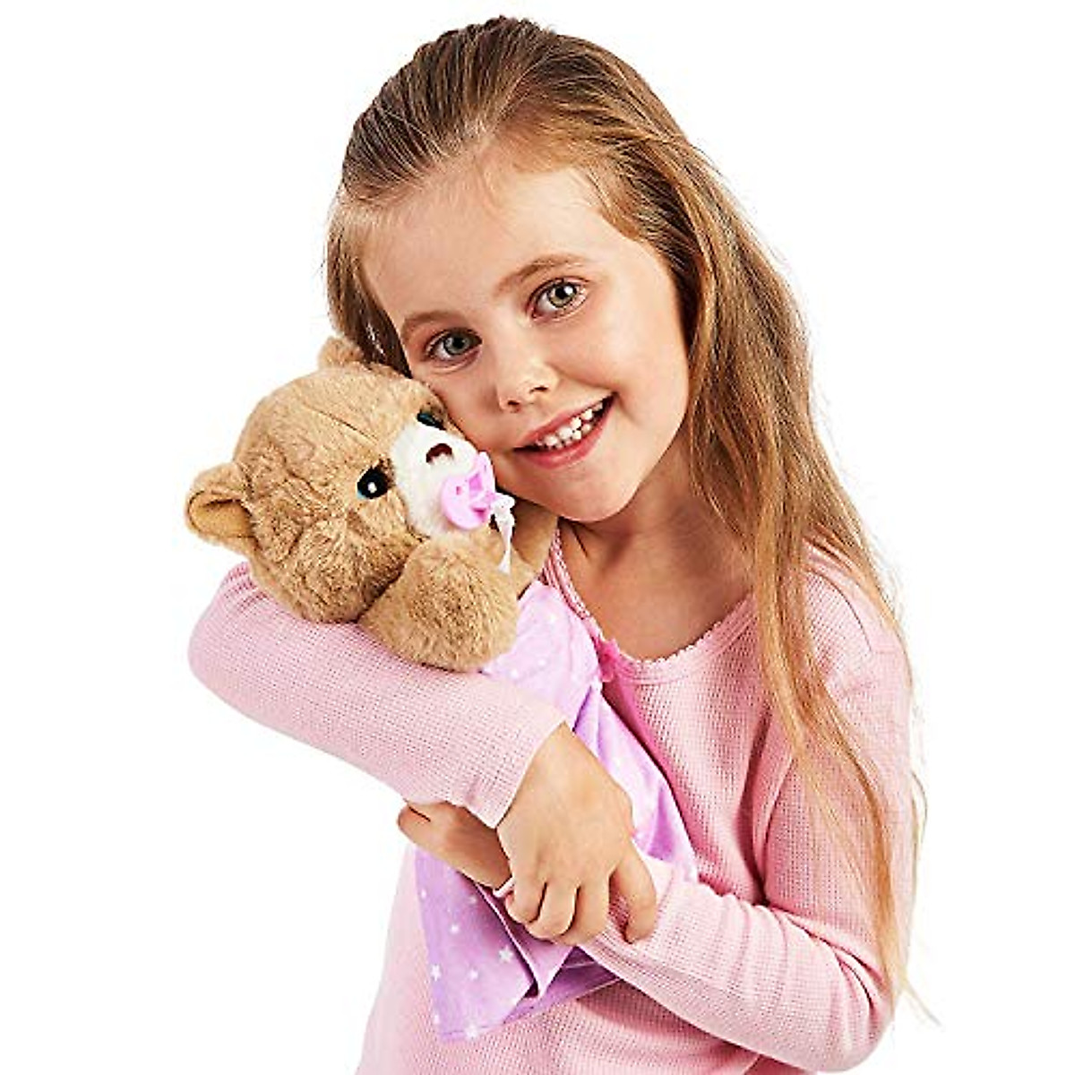 Little Live Pets Cozy Dozy Cubbles The Bear - Over 25 Sounds and Reactions | Bedtime Buddies, Blanket and Pacifier Included | Stuffed Animal, Best Nap Time, Interactive Teddy Bear, 14.9 Ounces