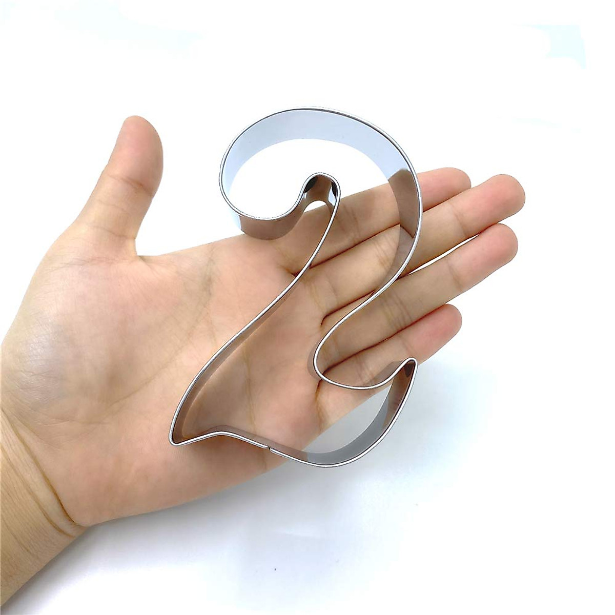 LILIAO Number 2 Cookie Fondant Biscuit Cutter for Birthday/Anniversary/Special Day - 2.6 x 4 inches - Stainless Steel