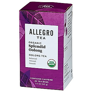 Allegro Tea, Organic Splendid Oolong Tea Bags, 20 ct