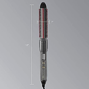 INFINITIPRO BY CONAIR Nano Tourmaline Ceramic Hot Curl Brush, 1-Inch