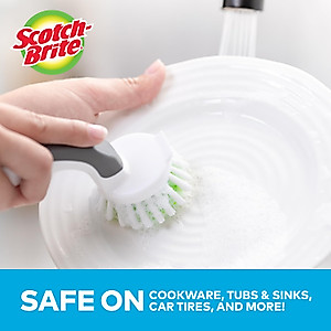 Scotch-Brite Little Handy Scrubber Brush, Small & Versatile Cleaning Tool with Long Lasting Bristles, 6 Scrub Brushes