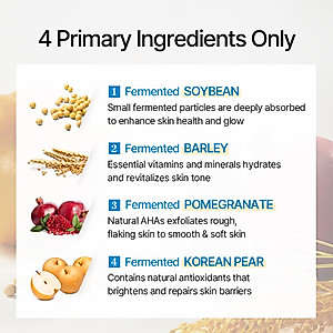 mixsoon Bean Essence Exfoliating Hydrating Korean Skin Care Glass skin Hyaluronic Acid Serum (1.6 Fl Oz (Pack of 1))