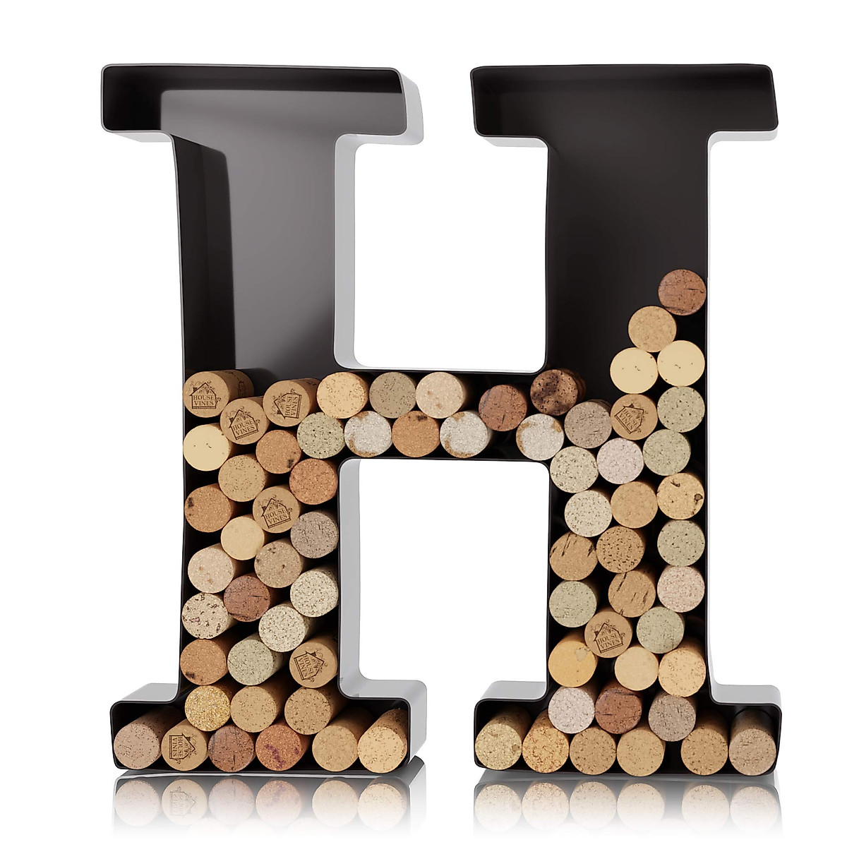 Wine Letter Cork Holder Art Wall Décor ~ Metal Letter Wine Cork Holder Monogram ~ Individual Wine Letter Cork Holders A Thru Z ~ Gifts for Wine Lovers ~ by HouseVines (H)