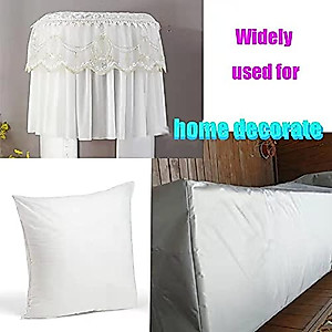 Polyester Fabric by The Yard with Spandex,Knit Single Jersey Stretch Fabric for T Shirt, Pet Dec.Tablecloth, Dust Cover, DIY (White Solid 1 Y)