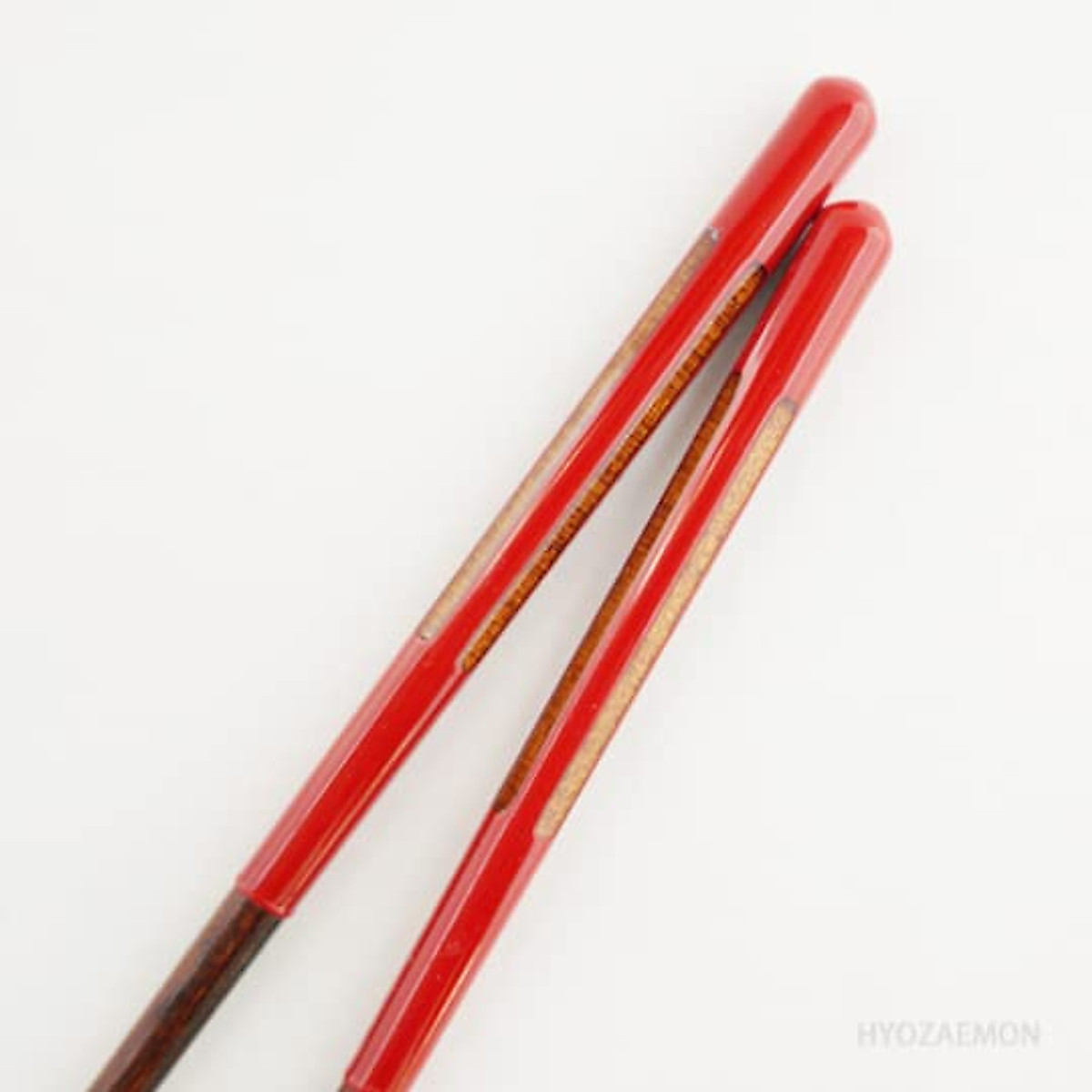 Japanese Natural Lacquered Wooden Chopsticks - Set of 2 Pairs - with Gift Box (Black 9.25 in and Red 8.46 in) - Handmade - Dishwasher-Safe