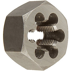 Drill America - DWTHX1420LH 1/4"-20 Carbon Steel Left Hand (Reverse) Hex Rethreading Die, DWT Series