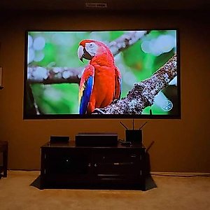 100inch 4k Ultra Short Throw PET Crystal ust CLR Screen 16:9 Ceiling Light Rejecting Projection Screen for Ultra Short Throw Projector Fixed Frame Screen for Home Theater, Boardroom