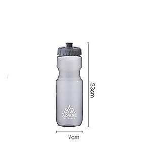 Zsling Squeeze Water Bottles Sports,Insulated - BPA-Free, Bike water Bottle, Running Water Bottle Handheld,Squirt Water Bottle, Breakaway Bottles,for Hiking, Cycling (Clear-24oz)