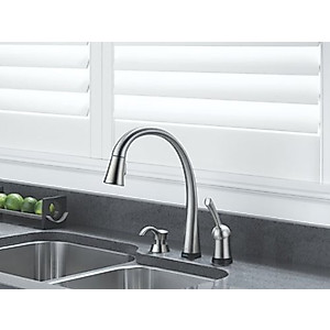 Delta Faucet Pilar Kitchen Soap Dispenser for Kitchen Sinks, Stainless RP50781SS & RP30395 Delta Plumbing Replacement Parts, Chrome