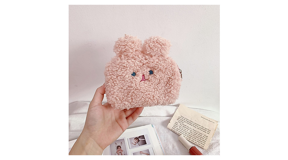 Fida&Moon Cute Rabbit Coin Purse - Stylish & Fluffy