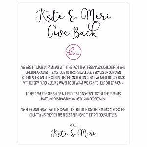 Kate & Meri Custom Baby Bib - Personalized Bibs For Babies & Infants (Heather Gray)