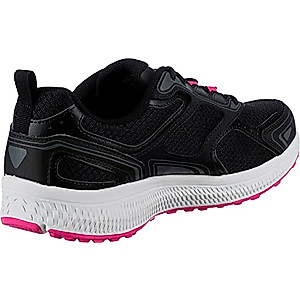 Skechers womens Sneaker, Black/Pink, 9 Wide US