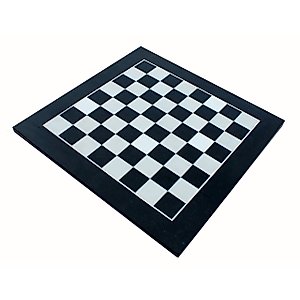StonKraft Collectible White Natural Stone & Black Marble Chess Board Without Pieces Pawns - Decorative Stone Chess - Home Decor - 12" Inches