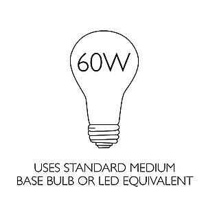 Design House 501858 Traditional 2-Light Outdoor/Indoor Ceiling Light Dimmable with Frosted Glass for Porch Entryway Patio, White