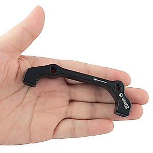 WHYHKJ 20mm Disc Brake Caliper Mount Adapter is to PM for Front 180mm Rear 160mm (1 x Bicycle Disc Brake Adapter + 2 x Screws + 2 x Spacers)