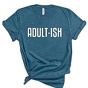 Adult-Ish T-Shirts Gift Ideas 18th Birthday Gifts for Girl and Boy Funny 18 Years Old T-Shirts Comfy Tees for Summer Funny 18th Age Shirt Funny Adult Shirts