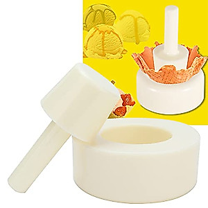Crispy Waffle Cone Mold, Food Grade Plastic Cream Horn Molds for Baking Ice Cream Cone Mold Kit Egg Roll Maker Kitchen DIY Cooking Mold Baking Accessories