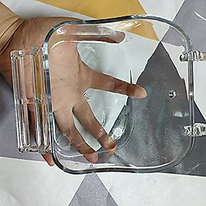 YJJKJ Pet Bird Bath Box, Bird Caged Parrot Bathing Tub, Bird Cage Accessory Bathing Tub Bath for Small Brids Parakeet Canary Budgerigar Lovebirds (Random Color)