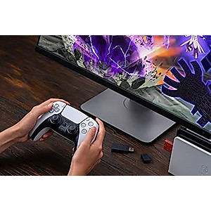 8Bitdo Wireless USB Adapter 2 for Switch/Switch OLED, Windows, Mac & Raspberry Pi Compatible with Xbox Series X & S Controller, Xbox One Bluetooth Controller, Switch Pro and PS5 Controller