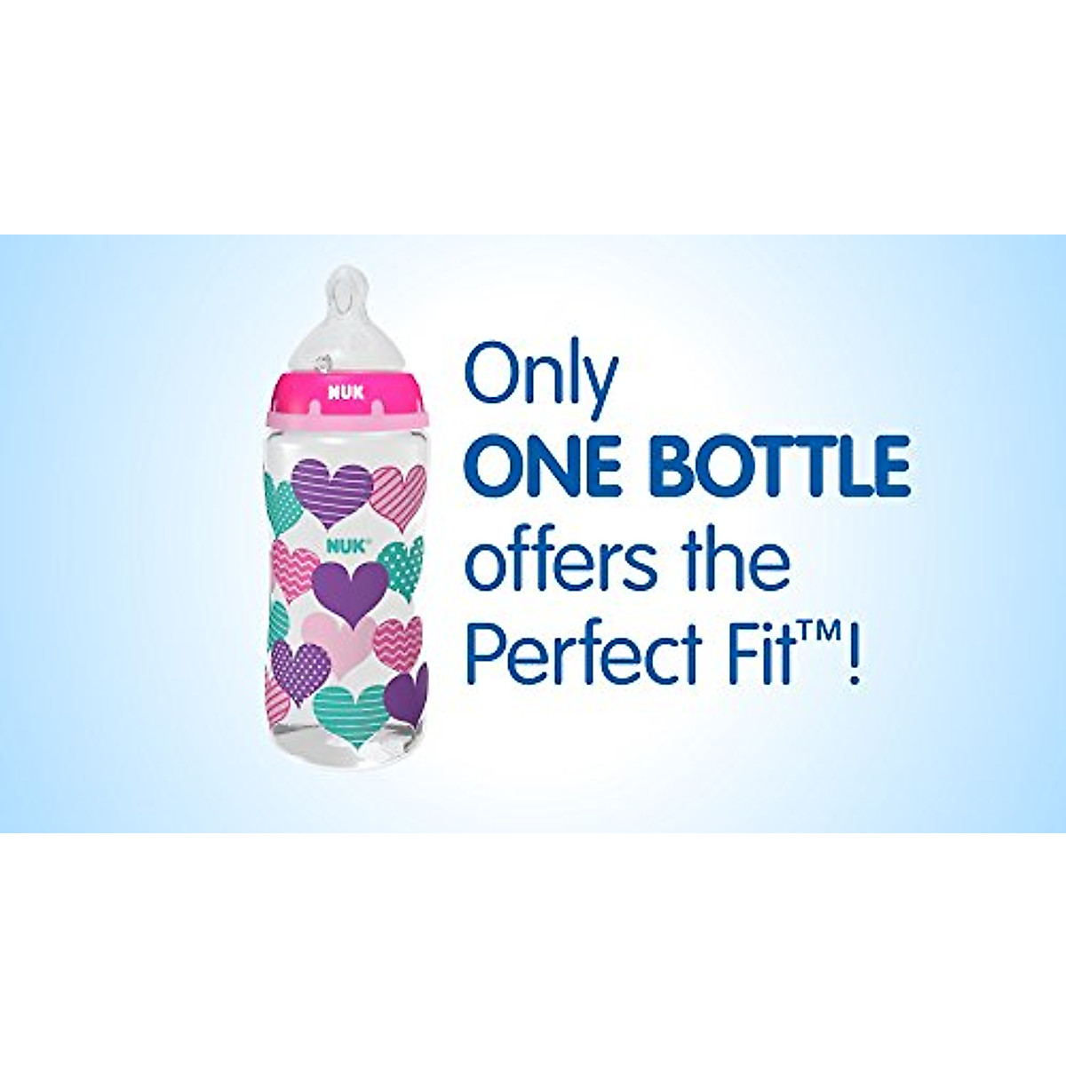 NUK Disney Baby Bottle, Minnie Mouse, 3 Count (Pack of 1)