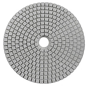 Konfor Professional Grade Diamond Polishing Pads 5 inch Wet 7 Piece Set Granite Stone Concrete Marble