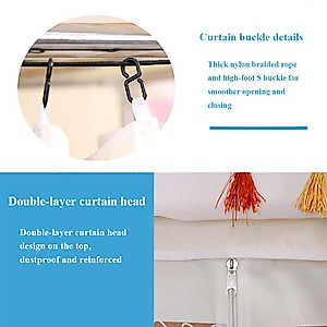 ZZBIQS Extra Large Clothes Wardrobe Storage Closet, Portable Garment Organizer Shelves Rack, Flannel Fabric Cover Standing Closet with Hang Rod and 2 Side Pockets(Blue)