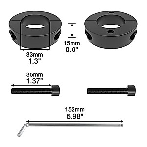 MySit Gas Lift Cylinder Removal Tools 33mm/1.3-Inch, Removal Tool Set for Replacing Herman Miller Aeron Office Chair Cylinders, Fix Sinking Chair Saver for Stop Sinking - 2 Pieces