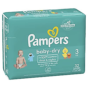 Pampers Baby Dry Diapers Size 3 32 Count