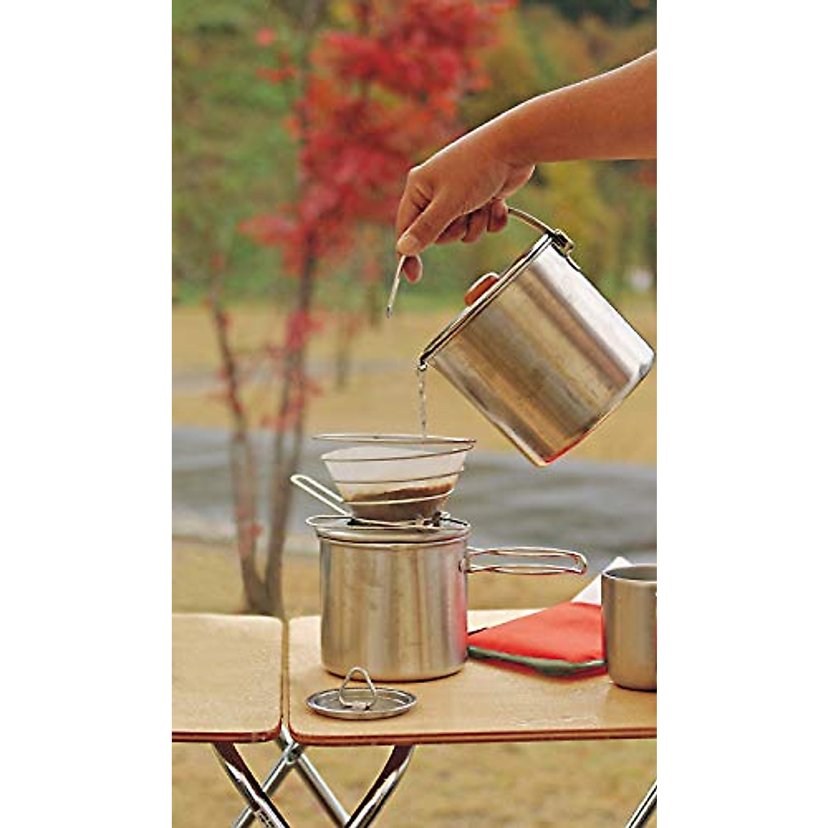 SOTO Helix Coffee Maker - Lightweight, Flexible, High-grade Stainless Steel, and Collapsible Coffee Maker for 2 People