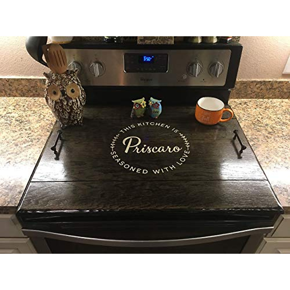 Spice Rack, Stove Shelf, Wooden Spice Shelf Oven Rack