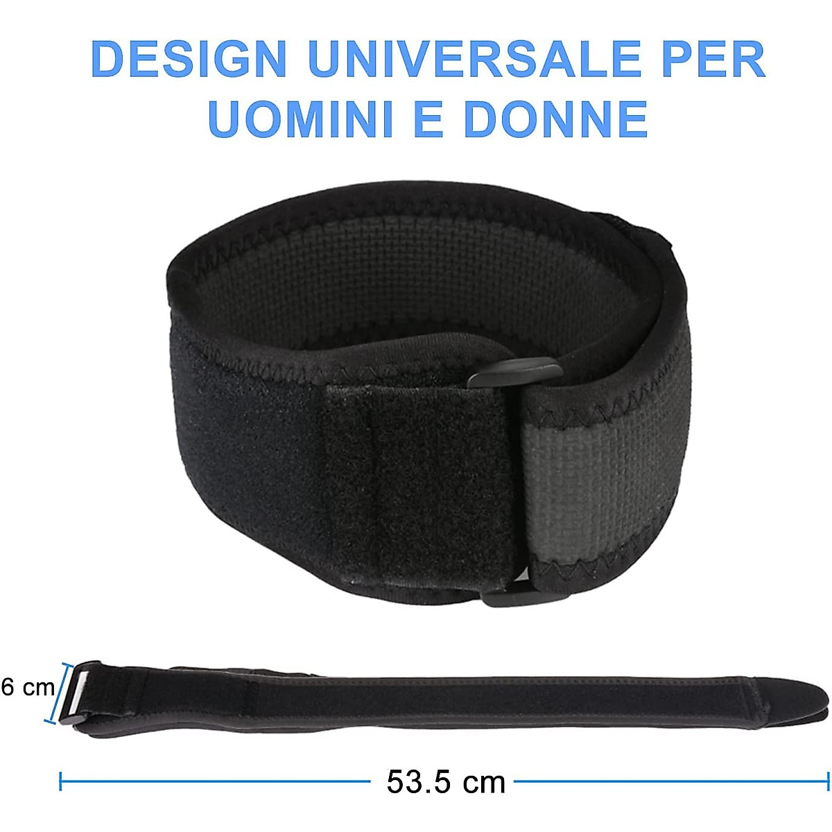 supregear IT Band Strap, Adjustable Iliotibial, Knee, Thigh, Hip & ITB Syndrome Compression Wrap Support, Breathable Patellar Tendonitis and Osgood Schlatters Stabilizer Brace for Men and Women