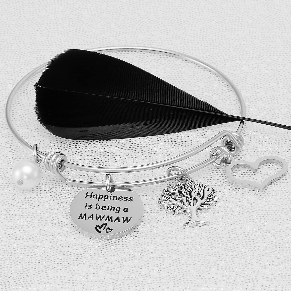 Kivosliviz Mawmaw Gifts Bracelet for Women Future Mammaw Jewelry Promoted to Mamaw Bracelets Expecting Maw Maw Gift First Time New Mawmaw Bracelet