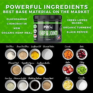 Pet Chef Advanced Dog Hip & Joint Supplement Treat - Glucosamine, Chondroitin & Turmeric MSM Breeds-Reduce Pain, Inflammation & Arthritis. Super Dog Hip & Joint Treat. Renews All Dogs.
