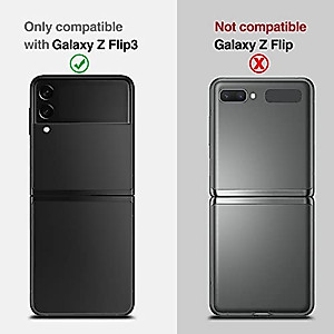 Z Flip 3 Case with Ring Holder Samsung Galaxy Z Flip 3 5G Cover Silicone Slim Dual Layer [ Upgraded ] Protection Shockproof - Purple