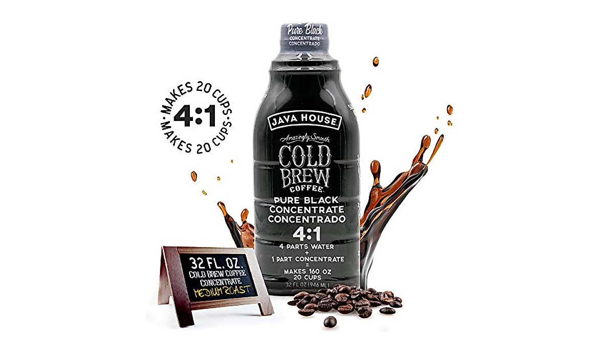 JAVA HOUSE Cold Brew Coffee Concentrate - Bold Flavor