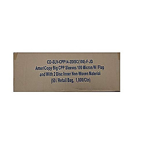 100 Clear CPP Movie Plastic Sleeves + 2 Disc Non-Woven Sleeves by StarTechDeals (Limited Edition)