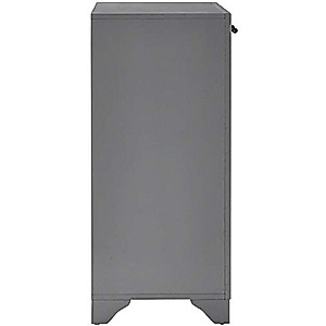 Crosley Furniture Tara Linen Hamper, Vintage Gray