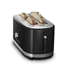 KitchenAid KMT4116OB 4 Slice Long Slot Toaster with High Lift Lever, Onyx Black