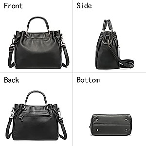 MBDFUT Handbags for Women Fashion Soft Leather Purses Satchel Large Capacity Tote Shoulder Crossbody Bags
