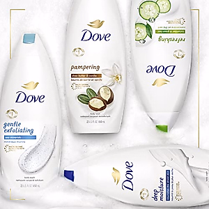 Dove Body Wash Instantly Reveals Visibly Smoother Skin Gentle Exfoliating Effectively Washes Away Bacteria While Nourishing Your Skin 22 oz 4 Count