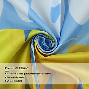 Hello Summer Flag 3x5 Ft Banner Swimming Pool Decorations Double Sided Printed Backdrop Yard Sign Tropical Party Supplies Holiday Hawaiian Duck Swim Ring Funny Poster Wall Decor with Brass Grommets for Outdoor Indoor Garden Room Door Kids House Home