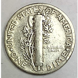 1942 P (ERROR) Mercury Dime 90% Silver 10c VG