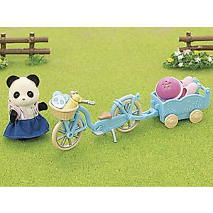 Calico Critters Pookie Panda Girl's Cycle & Skate Set, Dollhouse Playset with Figure and Accessories