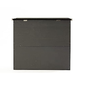 Evedy Wooden 2-Layer Pet House with Easy Clear Tray,Rabbit Bunny Hutch Chicken Coops Dog Cage,Dark Gray, 36''L X 17.7''D X 31.9''H